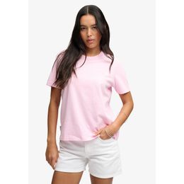 Superdry Damen T-Shirt &raquo;Essential Logo Emb Tee&laquo; aus Baumwolle, normale Passform, Rundhalsausschnitt, Kurzarm XS
