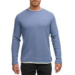 INDICODE Herren Langarmshirt &raquo;INSigfinn&laquo; blau M