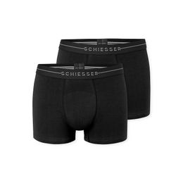 Schiesser Herren Boxershorts &raquo;Cotton Flex&laquo; Baumwollmischung, ohne st&ouml;rende Seitenn&auml;hte, superweich schwarz 4