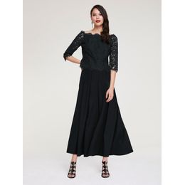 Heine Spitzen-Bluse in schwarz | Gr.: 38