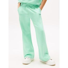 Tommy Hilfiger M&auml;dchen Sweathose &raquo;TOMMY SCRIPT SWEATPANT&laquo; f&uuml;r Kinder bis 16 Jahre, mit Logo-Schriftzug gr&uuml;n 4 (104), N-Gr