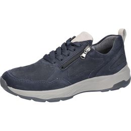 Waldl&auml;ufer Waldl&auml;ufer Herren Sneaker &raquo;H-TOM&laquo; Schn&uuml;rschuh, Komfortschuh in bequemer Schuhweite H (= sehr weit) blau 10 (44,5)