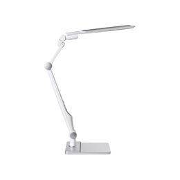 Beliani B&uuml;roleuchten PEGASI in Silber/Wei&szlig; - (W) 16 x (H) 56 x (L) 34 cm | Gr.: onesize