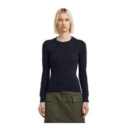 G-Star Raw 3D Biker Knit Slim Knit dk black/osaka blue | Gr.: L