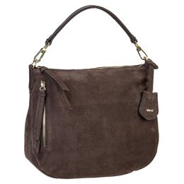 Abro Handtasche Juna Small Suede in Dark Brown | Gr.: onesize