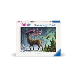 Ravensburger Puzzle 1.000 Teile Der Hirsch als Fr&uuml;hlingsbote in bunt | Gr.: onesize