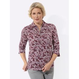 WITT WEIDEN Poloshirt in orchidee-ecru-bedruckt | Gr.: 40
