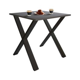 Vcm Premium Holz Esstisch H. 76 x B. 80 x T. 50 cm K&uuml;chentisch Speisetisch Tisch Xona X
