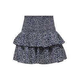 Only Damen Only Minirock &raquo;ONLZOEY LAYRED SKIRT WVN NOOS&laquo; Baumwolle, gesmoktes Taillenb&uuml;ndchen, Volant S (36)