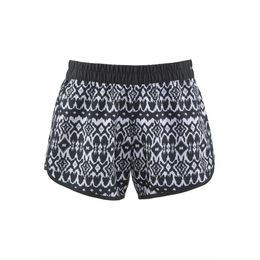 Lascana Badeshorts in schwarz-bedruckt | Gr.: 40