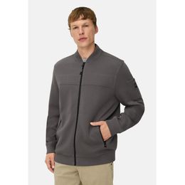 Camel Active fleXXXactive Sweatjacke aus Scuba Jersey in Graphitgrau | Gr.: XXL