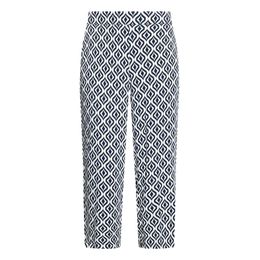 Betty Barclay Marlene-Hose mit elastischem Bund in Dunkelblau/Wei&szlig; | Gr.: 36