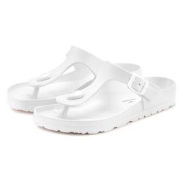Venice Beach Damen Badezehentrenner &raquo;Badeschuhe, Badelatsche,&laquo; Zehentrenner, Badepantolette Sandale, Pantolette wei&szlig; 37