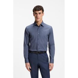 BOSS Herren BOSS Businesshemd &raquo;Hank&laquo; Kentkragen, Slim-Fit, b&uuml;gelleichte Qualit&auml;t blau 43, N-Gr