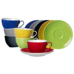 Ritzenhoff & Breker Ritzenhoff & Breker Kaffeetassen mit Untertassen Doppio 200 ml 6er Set