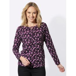 Sieh an! Langarm-Shirt in traube-schwarz-bedruckt | Gr.: 56
