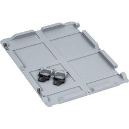 Sch&auml;fer Shop Sch&auml;fer Shop Pure Scharnierdeckel Serie Economy f&uuml;r Euroboxen 400 x 300 mm, Kunststoff, grau