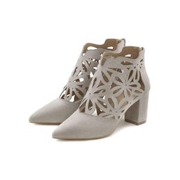 Lascana High-Heel-Stiefelette in hellgrau | Gr.: 37