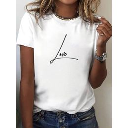 RMK T-Shirt Love WEISS-Schwarz | Gr.: M