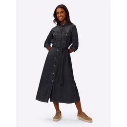 Heine Jeans-Kleid in black-denim | Gr.: 46