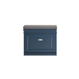 sobuy Schuhbank mit 1 T&uuml;r Blau 60x24x52cm Funktional