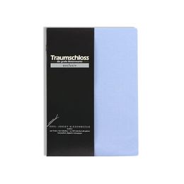 Traumschloss Exclusiv Edel-Jersey Kissenbezug in mittelblau | Gr.: 40 x 140 cm