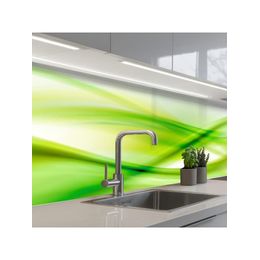 OnlyWow K&uuml;chenr&uuml;ckwand Wellen | Gr.: 80 x 60 cm
