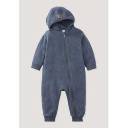 hessnatur Softfleece Overall Regular in graphitblau | Gr.: 50/56