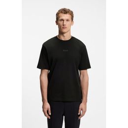 BOSS Green Herren BOSS Green T-Shirt &raquo;Tee 10 Relaxed Fit&laquo; Rundhalsausschnitt, relaxed Fit, reine Baumwolle schwarz XL