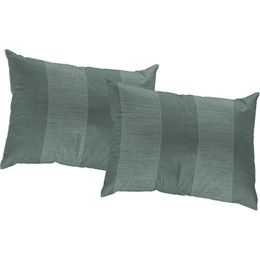 WIRTH Dekokissen &raquo;Niederau&laquo; blau Obermaterial: 67% Polyacryl, 33% Polyester B/L: 50cm x 50cm, 2 Stk.