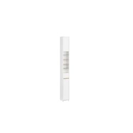 sobuy Badezimmer-Hochschrank mit 1 Schublade Holzfarbe 20x20x180cm Funktional