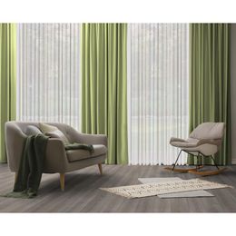 WIRTH Vorhang &raquo;Dim out&laquo; Multifunktionsband 1 Stk. tlg. gr&uuml;n Jacquard, Polyester 145cm, Multifunktionsband, 142cm