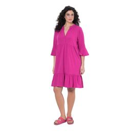Ulla Popken Jerseykleid in orientpink | Gr.: 54-56