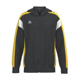 Erima Kinder Trainingsjacke mit Kapuze in schwarz/gelb | Gr.: 152