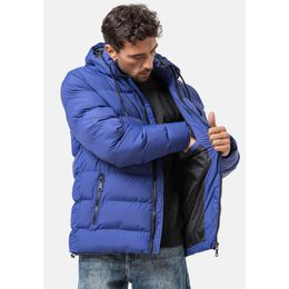 Cipo & Baxx Cipo & Baxx Herren Steppjacke mit Kapuze blau 3XL