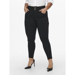 Only Carmakoma Damen Only CARMAKOMA Skinny-fit-Jeans &raquo;CARANNA LIFE HW SK ANK JEANS BLACK NOOS&laquo; schwarz 50, L&auml;nge 32