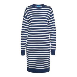 SANIKA Damen Kleid in MARINE WEISS | Gr.: L