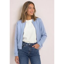 Street One Damen Street One Sweatjacke im Silk-Look mit Zipper 42