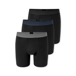 Schiesser Herren Langer Boxer 955 Multi 3er Pack