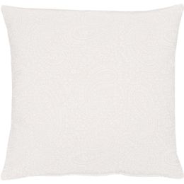 Apelt Dekokissen &raquo;7907 Uni Paisley&laquo; Kissenh&uuml;lle mit F&uuml;llung, 1 St&uuml;ck wei&szlig; Kunstfaser, Polyester B/L: 39cm x 39cm, 1 Stk.
