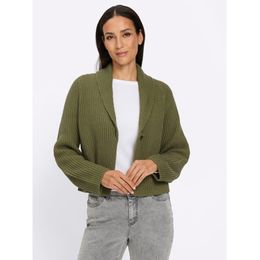 Heine Strickjacke in oliv | Gr.: 48