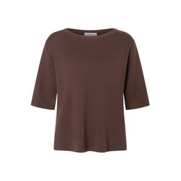 More & More More & More kompakter, edler Halbarmpullover in brown | Gr.: 46