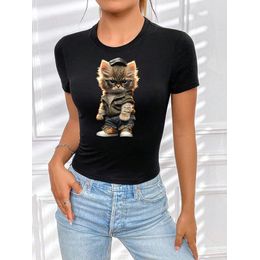 RMK T-Shirt Cool Cat SCHWARZ | Gr.: S