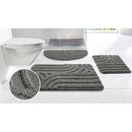 OTTO home Badematte &raquo;Sanremo Scandi, Badvorleger, Badezimmer Teppich, Duschvorleger&laquo; H&ouml;he 20 mm rutschhemmend beschichtet strapazierf&auml;hig Badteppich, 