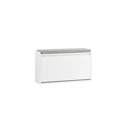 sobuy Schuhbank mit 1 T&uuml;r Wei&szlig; 26,01x80,01x45,01cm Funktional