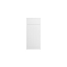 sobuy W&auml;scheschrank mit 1 Schublade Wei&szlig; 40x39x85cm Funktional