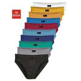 Le Jogger Herren Le Jogger Slip &raquo;Herren Unterhose&laquo; Packung, 10 Stk. nur einfarbig oder in bunter Mixpackung bunt 9 (XXXL), 10 Stk.