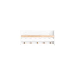 sobuy Kinderregal mit 1 Ablage Wei&szlig; 73x15x30cm Modern
