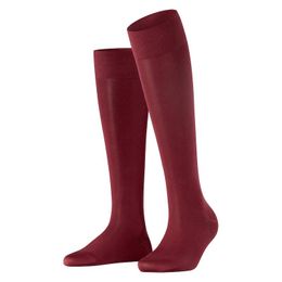Falke Damen Falke Kniestr&uuml;mpfe &raquo;Cotton Touch&laquo; feines, elegantes Erscheinungsbild, aus Baumwolle, atmungsaktiv rot 39-42