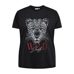 Only Carmakoma Damen Only CARMAKOMA T-Shirt &raquo;CARLUCY LIFE REG S/S TOP JRS NOOS&laquo; Baumwolle, regular fit S